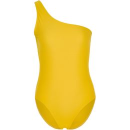 Manguun Badeanzug "Maya", One-Shoulder-Träger, für Damen, gelb, 42
