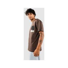 Anerkjendt Akkikki Jacquard Pocket T-Shirt chocolate brown