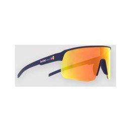 Red Bull SPECT Eyewear DAKOTA-004 Matt Metallic Blue Sonnenbrille brown with orange revo