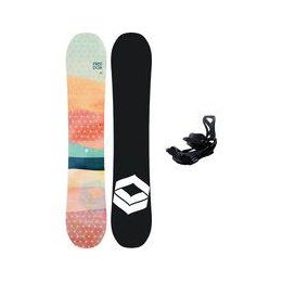 FTWO Freedom 143 + Sonic Pro M Black 2023 Snowboard-Set apricot