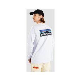 Patagonia P-6 Logo Responsibili Longsleeve white