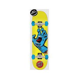 Santa Cruz Screaming Hand Mini 7.75" Skateboard yellow