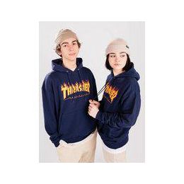 Thrasher Flame Hoodie navy