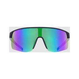 Red Bull SPECT Eyewear DAKOTA-008 Black/Green Sonnenbrille smoke with green mirror