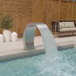 vidaXL Wasserfall Pool-Wasserfall 22x60x70 cm Edelstahl 304