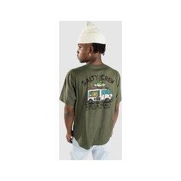 Salty Crew Reels And Meals Premium T-Shirt forest heather