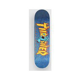 Santa Cruz X Thrasher Screaming Flame 8.25" Skateboard Deck blue