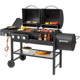 El Fuego Gasgrill Sierra, Gas- und Holzkohlekombination, BxTxH: 173,5x60x117,5 c...