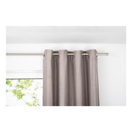 ONDECO Ösenschal Blickdicht Schals Gardinen Öse Ösengadine Vorhänge 1er Set Farbe: Taupe, Größe: 135x245 cm