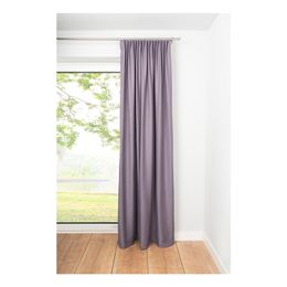 ONDECO Schlaufenschal Balance Gardinen Blickdicht Vorhang Schlafzimmer 1er Set Farbe: Brombeere, Größe: 135x245 cm