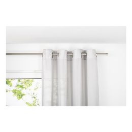 ONDECO Ösenschal Breeze Blickdicht Schals Gardinen Öse Ösengadine Vorhänge 1er Set Farbe: Grau, Größe: 135x300 cm