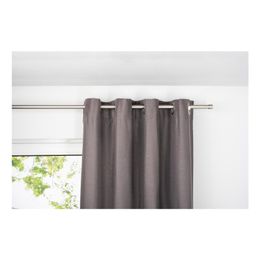 ONDECO Ösenschal Blickdicht Schals Gardinen Öse Ösengadine Vorhänge 1er Set Farbe: Grau, Größe: 135x245 cm