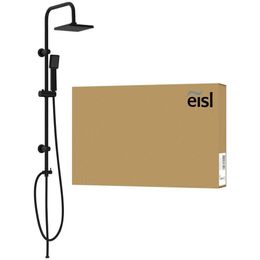 EISL® Eisl Brausegarnitur EASY ENERGY, Höhe 97 cm, 2 Strahlart(en), 1 tlg., Höhenverstellbar / Antikalk-Noppen / Edelstahl, schwarz