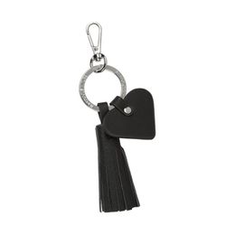 Marc O'Polo Marc O'Polo Schlüsselanhänger mit Leder-Herz und Leder-Quaste, schwarz