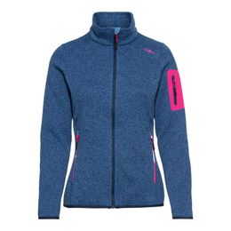 CMP Strickfleecejacke Wärmeisolierend & Schnell trocknend & Atmungsaktiv, blau