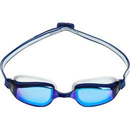 Aqua Sphere Schwimmbrille FASTLANE BLUE WHITE LENS TITANIUM MIRROR BLU