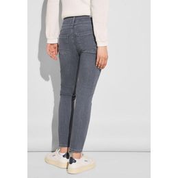 Street One Loose-fit-Jeans High Waist, grau