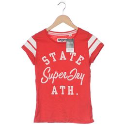 Superdry Damen T-Shirt, rot, Gr. 38