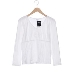 Alba Moda Damen Langarmshirt, weiß