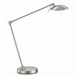 Knapstein Dimmbare LED-Tischleuchte Beatrice, nickel matt