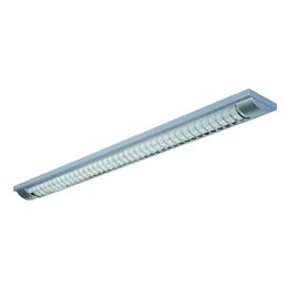 LED-Rasteranbauleuchte 444 mit G13/T8, silber