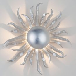 Holländer Wandleuchte Sonne Ø 45 cm silber