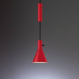 Tecnolumen Eleu - LED-Pendelleuchte, rot