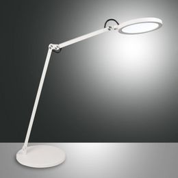 Fabas Luce LED-Schreibtischleuchte Regina mit Dimmer, weiß