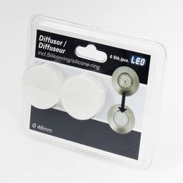 Briloner Diffusoraufsatz für Einbauleuchten Attach Plus, 6er-Set