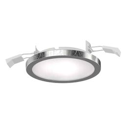 lightme LED-Einbauspot Aqua Pur Ø11,2cm silber