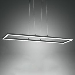 Fabas Luce LED-Pendelleuchte Bard, 92x32 cm, anthrazit