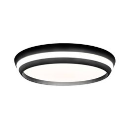 Lutec LED-Deckenlampe Cepa RGBW CCT schwarz Ø 45 cm