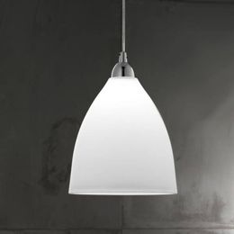 Fabas Luce Glas-Hängeleuchte PROVENZA 20 cm weiß