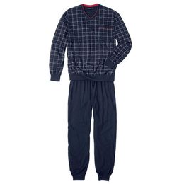Götzburg GÖTZBURG Pyjama Antonio langer Schlafanzug mit Bündchen