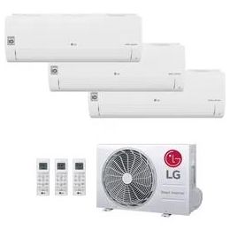 LG Standard 2 MultiSplit Trio Wandgeräte S09ET + 2x S12ET + MU3R21 | 2,5 kW + 2x 3,5 kW - Weiß
