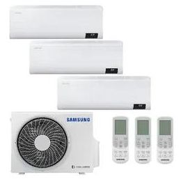 Samsung Wind-Free Comfort MultiSplit Trio Wandgeräte 2x AR09TXFCAWKN + AR12TXFCAWKN + AJ052TXJ3KG | 2x 2,5 kW + 3,5 kW - Weiß