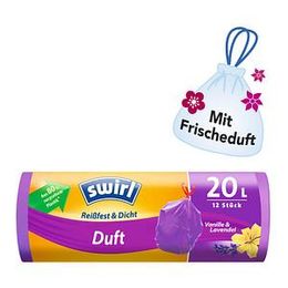 Swirl® Müllbeutel Reißfest & Dicht Duft 7240 20,0 l rot, 12 St.