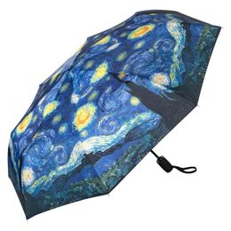 VON LILIENFELD Taschenregenschirm Motivschirm Vincent van Gogh Sternennacht Kunst