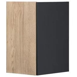 Hängeschrank Optifit "Roth" Schränke Gr. B/H/T: 30cm x 57,6cm x 34,6cm, Komplettausführung, schwarz (anthrazit/wildeichefarben) Breite 30 cm