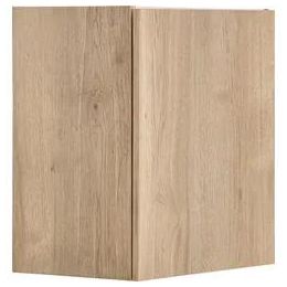 Hängeschrank Optifit "Roth" Schränke Gr. B/H/T: 50cm x 57,6cm x 34,6cm, Komplettausführung, braun (wildeichefarben/wildeichefarben) Breite 50 cm