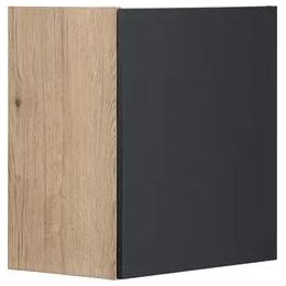 Hängeschrank Optifit "Roth" Schränke Gr. B/H/T: 50cm x 57,6cm x 34,6cm, Komplettausführung, schwarz (anthrazit/wildeichefarben) Breite 50 cm