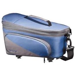 Fahrradtasche Racktime "Talis Plus" Taschen Gr. B/H/T: 27cm x 20cm x 37cm, blau (blau/grau)