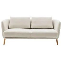 Schöner Wohnen 2,5-Sitzer SCHÖNER WOHNEN-KOLLEKTION "Pearl - 5 Jahre Hersteller-Garantie, auch in Bouclé" Sofas Gr. B/H/T: 190cm x 71cm x 91cm, Flachgewebe, weiß Maße (BHT): 1907191 cm, Füße Massivholz