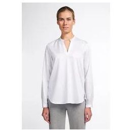 Longbluse Eterna "LOOSE FIT" Gr. 48, weiß, Damen, 95% cotton, 5% Elasthan, Blusen