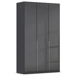 Drehtürenschrank Rauch "Kleiderschrank Kleiderschränke Schrank Garderobe AGORDO mit Glasfront" Schränke Gr. B/H/T: 136 cm x 229 cm x 54 cm, 3 St., grau (graumetallic) durchdachte Innenausstattung, in 6 Breiten und 2 Höhen MADE IN GERMANY