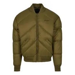 Bomberjacke Sean John "Sean John Herren JM233-015-1 SJ Script Logo Bomber Puffer Jacket" Gr. XXL, grün (olive) Herren Jacken