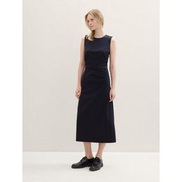 Tom Tailor Jerseykleid Midikleid mit Raffung