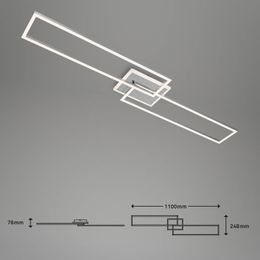 Briloner LED-Deckenlampe Frame S CCT 110x24,8cm aluminium