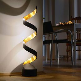 ECO-Light LED-Tischleuchte Helix, Höhe 66 cm, schwarz-gold