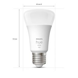 PHILIPS Hue White 9,5 W E27 3er Starter-Kit